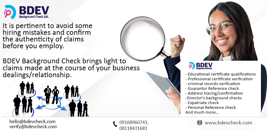 BACKGROUND CHECK - BDEVCHECK